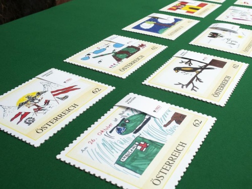 Empfang anlässlich des Malwettberbs 'Kinder malen eine Briefmarke ...
