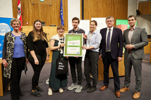 Klimajugendrat 2023 - Verleihung Climate Action Award | Parlament ...